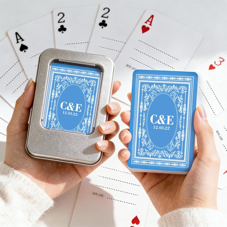 Custom Playing Cards Deck of Cards - Personalized Wedding Photo Cards ...