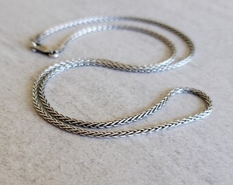 Thin Silver Necklace - Etsy