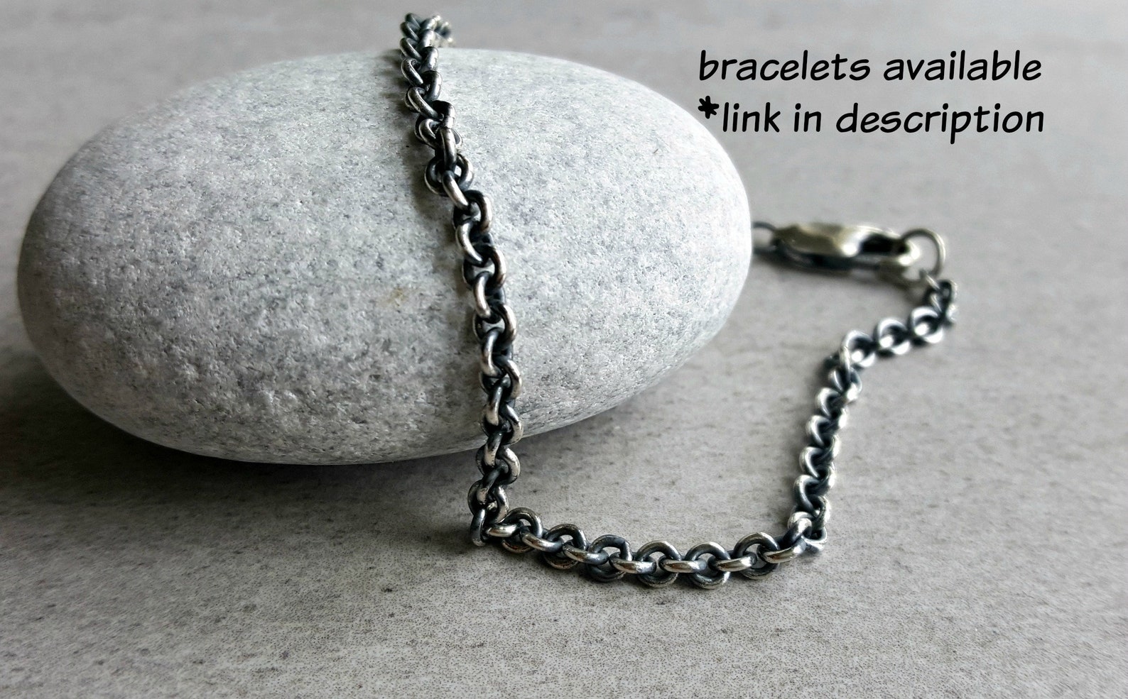 Silver Mens Chain Oxidized Solid Sterling Silver Man's - Etsy