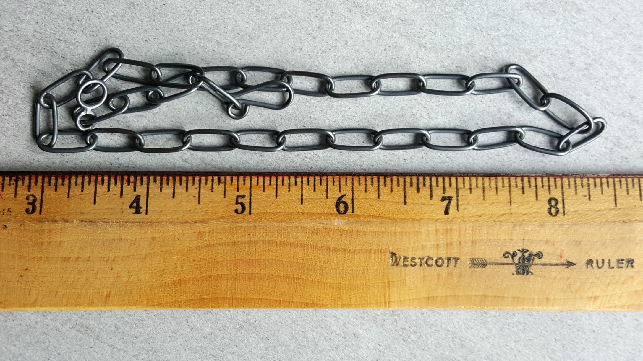 Hand Forged Chain with dark oxidized sterling silver heavy | Etsy