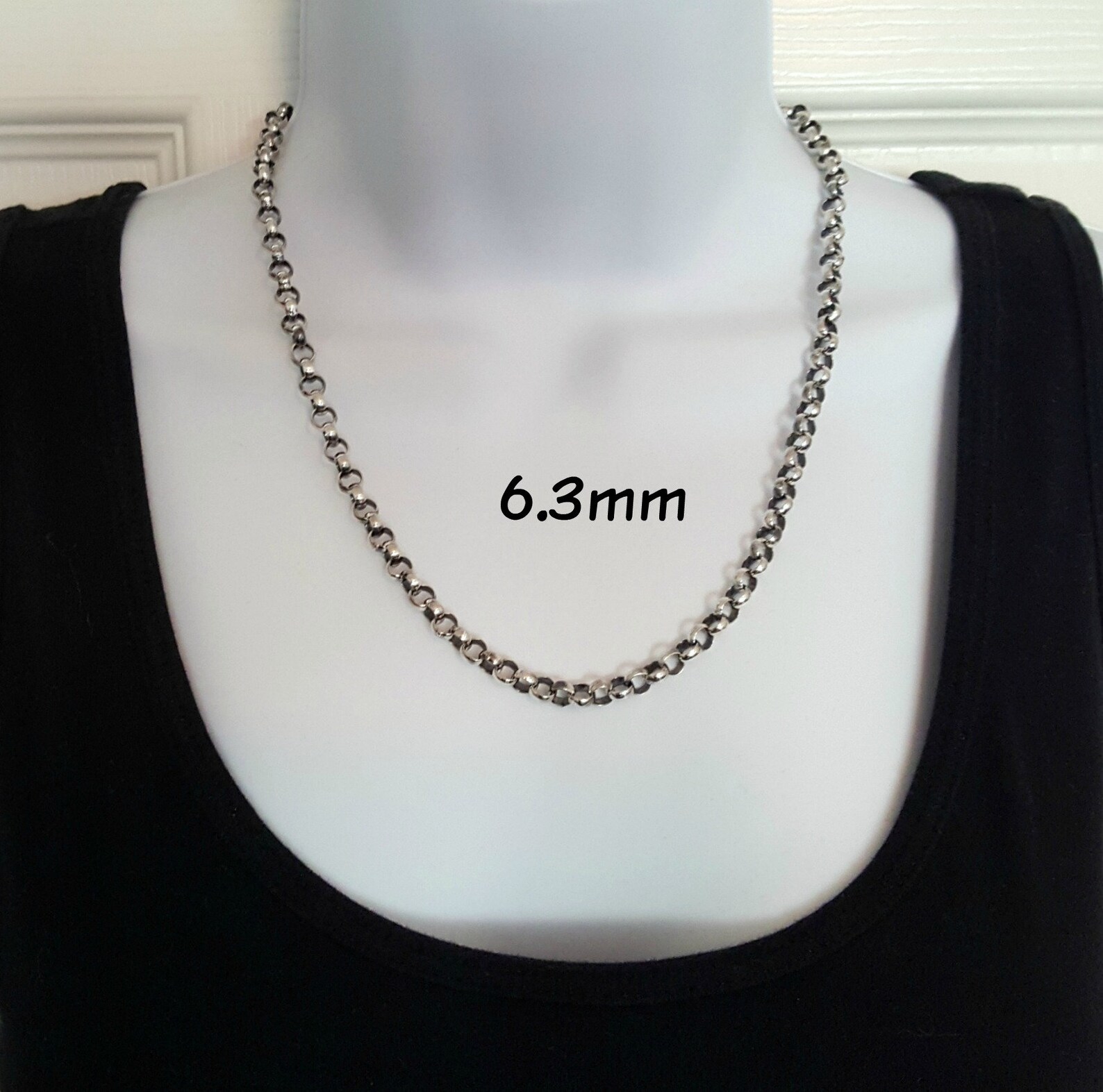 Sterling Silver Rolo Chains Minimal to Bulky Unisex - Etsy