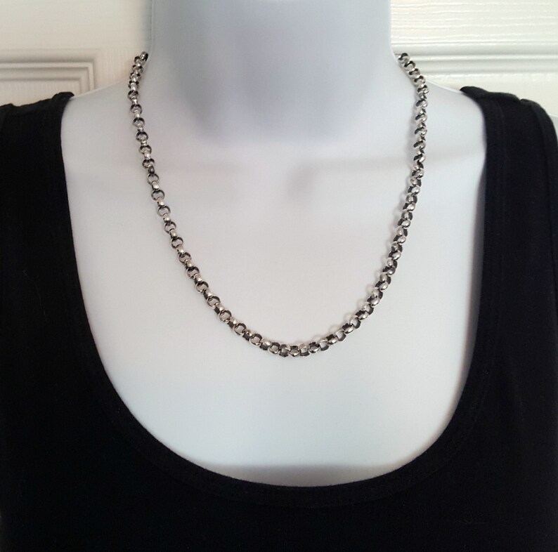 Heavy Sterling Silver Chain Thick 6.3mm Rolo Links for Men / - Etsy