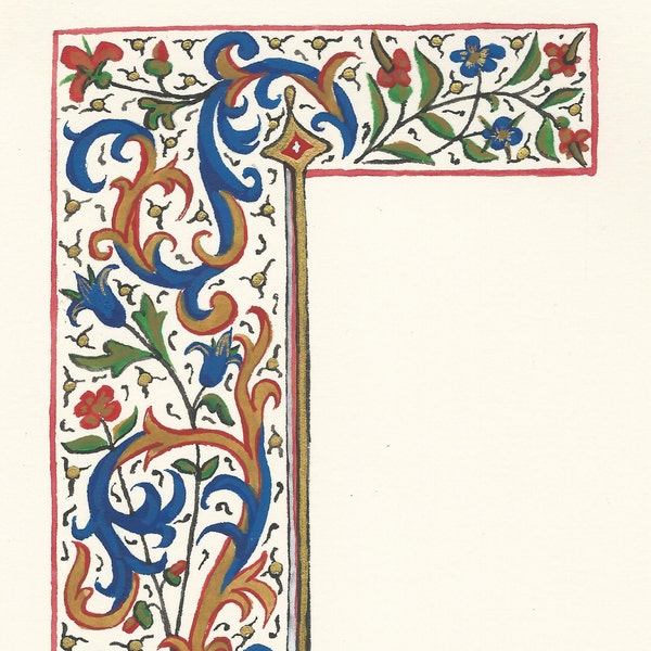 Illuminated Manuscript Border - Etsy