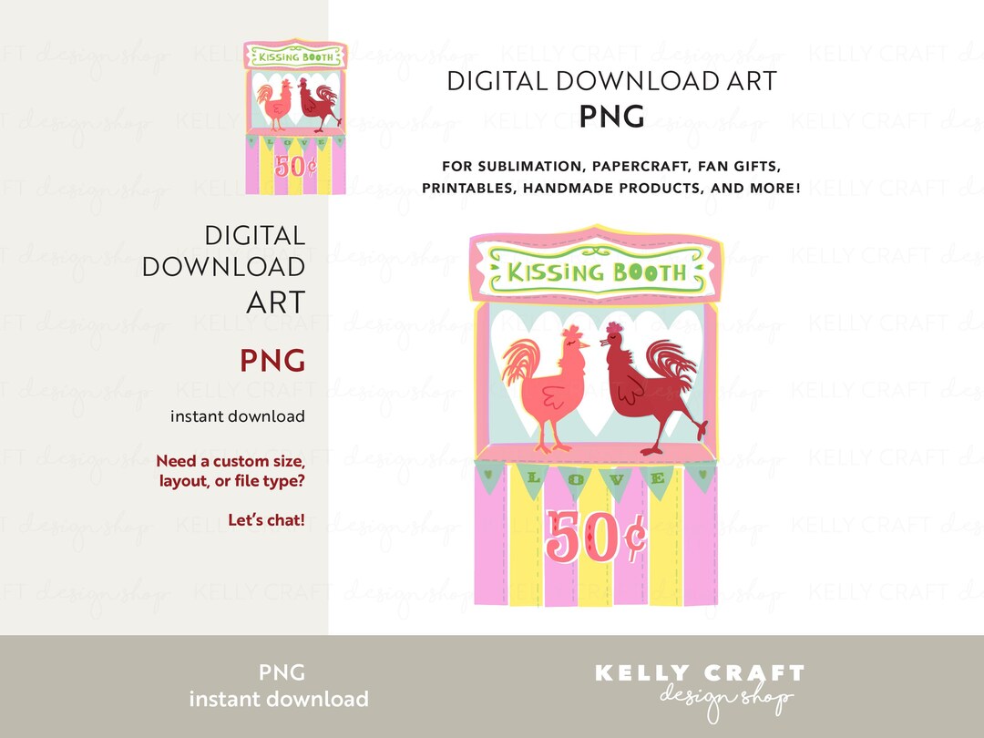 Retro Chickens in Kissing Booth Png, Chicken Sublimation Png, Retro ...