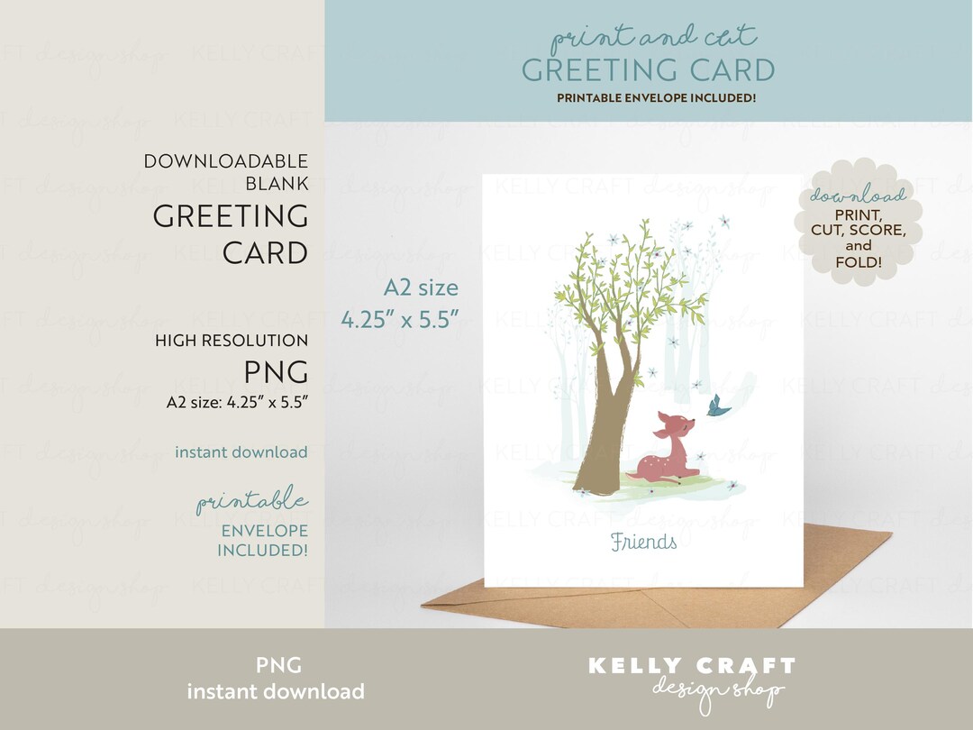 Friend A2 Printable Greeting Card, A2 Downloadable Friend Card, Retro ...