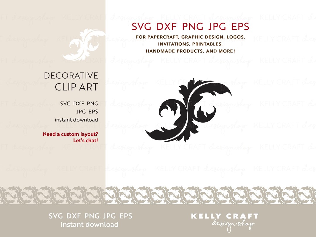 Retro Leaf Flourish, Flourish Template Svg, Leaf Template Svg ...