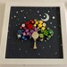 Moon and Stars Button Tree * Rainbow Nursery Art * Baby Room Decor - Etsy