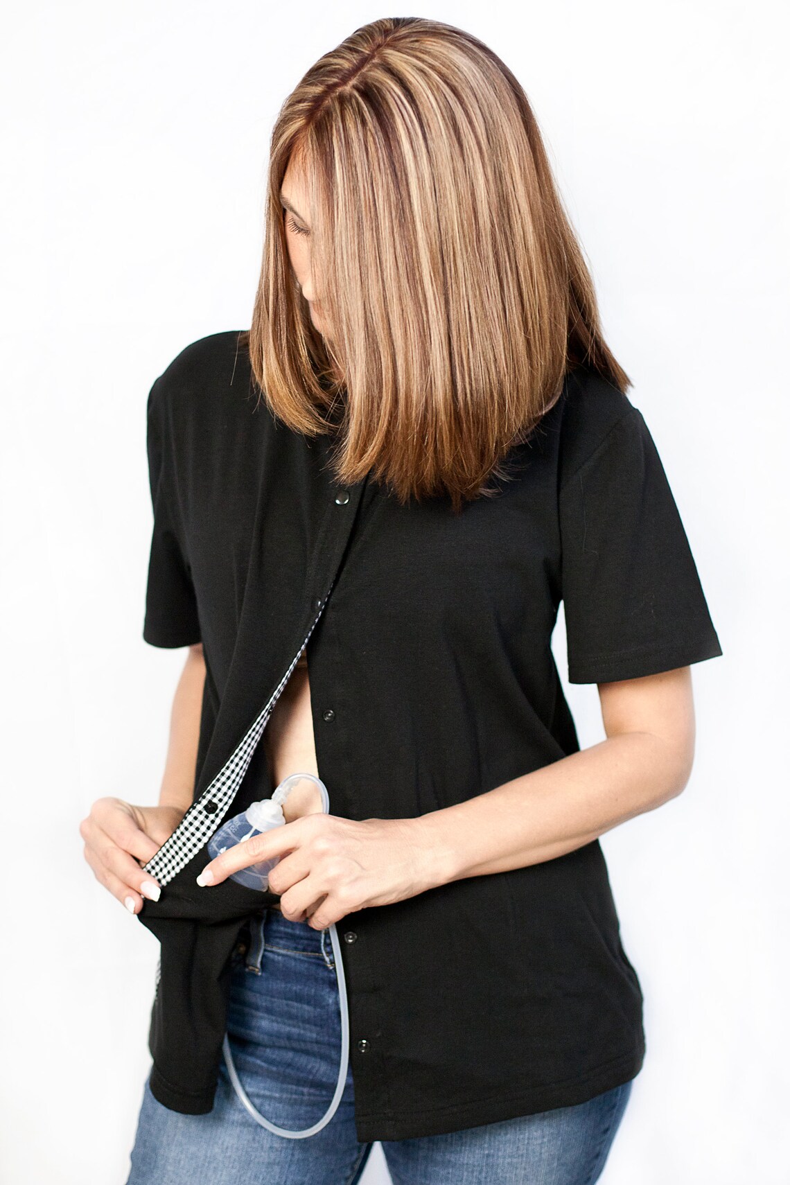 2-pack M Breast Cancer Mastectomy Surgery Shirt With 4 Drain Pockets ...