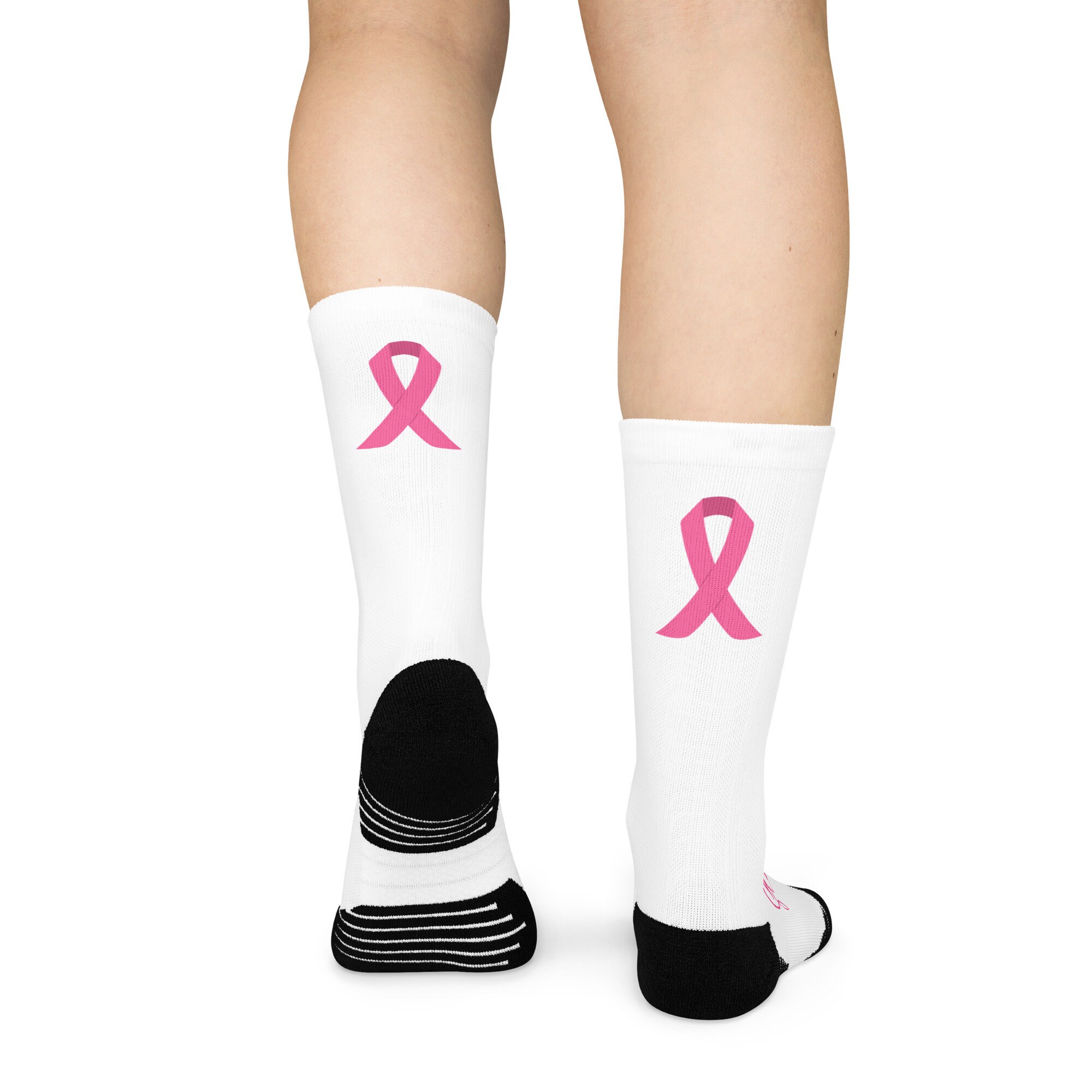 Breast Cancer Awareness Crew Length Socks Gift for Her - Etsy