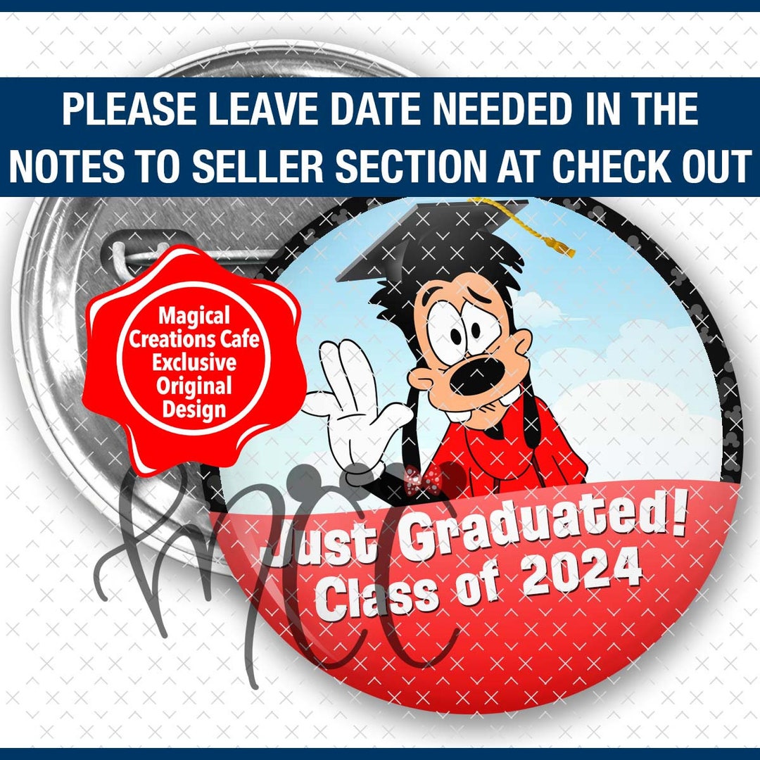 Goofy Movie Max Inspired Class of 2024 Graduation Park Button - Etsy