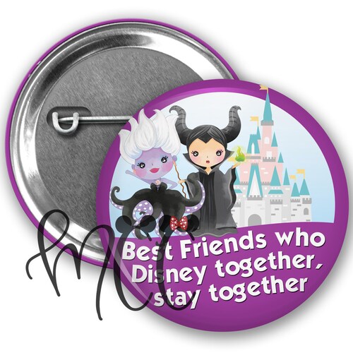 Best Friends Disney Together Inspired Park Button - Etsy