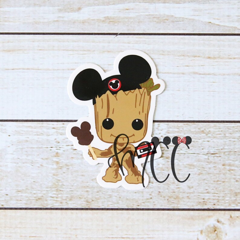 Baby Groot Inspired Vinyl Sticker | Etsy