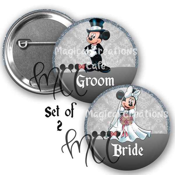 Mickey Minnie Bride Groom Svg - Etsy