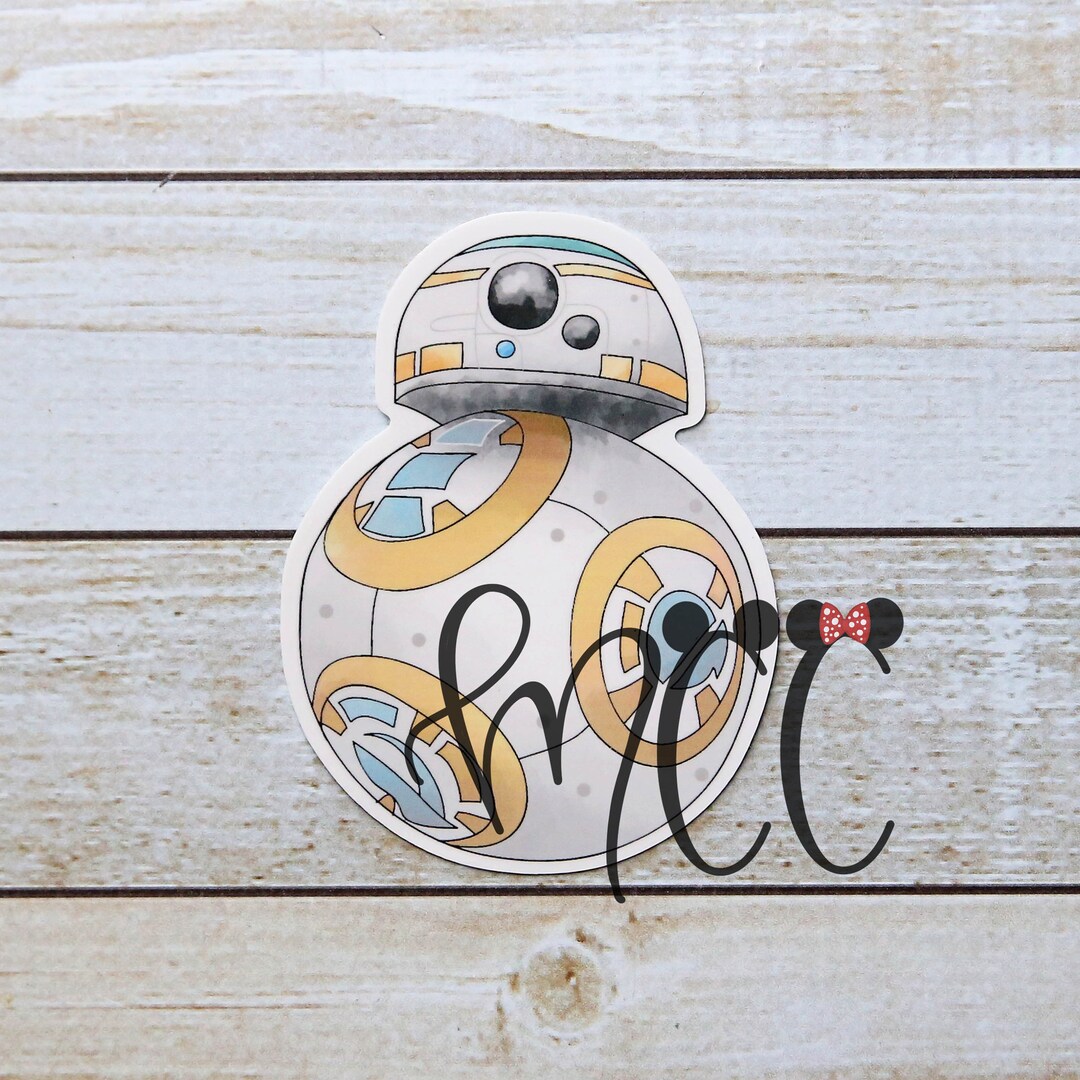 BB-8 Inspired Vinyl Sticker - Etsy