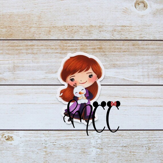 Frozen Anna Inspired Vinyl Sticker | Etsy
