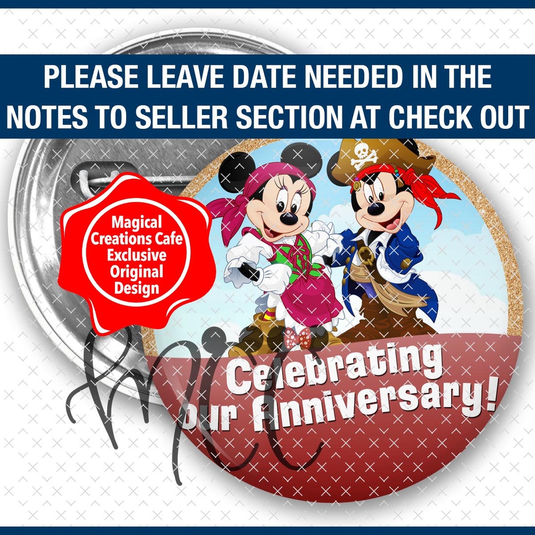 Pirate Mickey and Pirate Minnie Inspired Wedding Anniversary Park ...