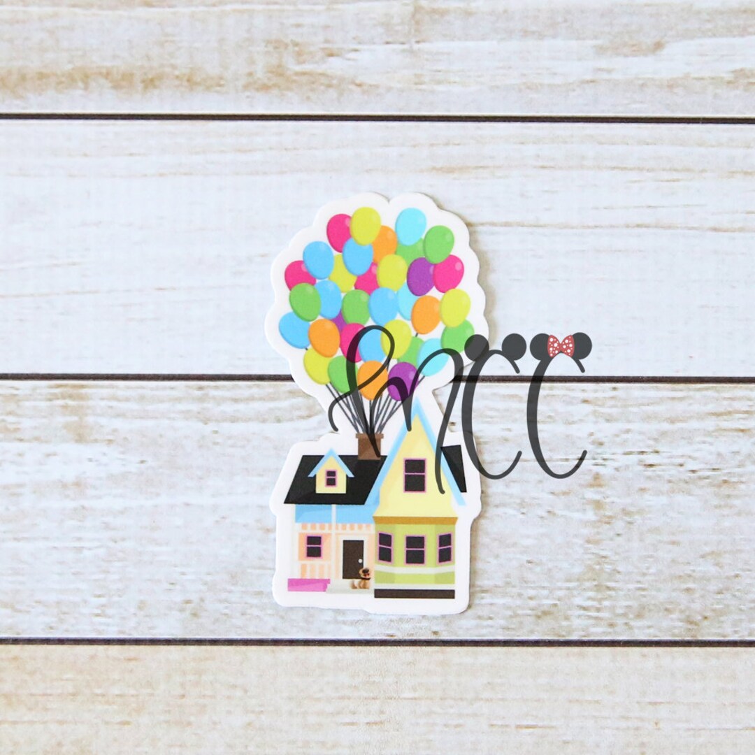 Up House With Balloons Inspired Vinyl Sticker - Etsy