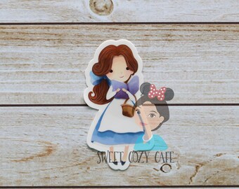 Belle Reading Stickers - Etsy