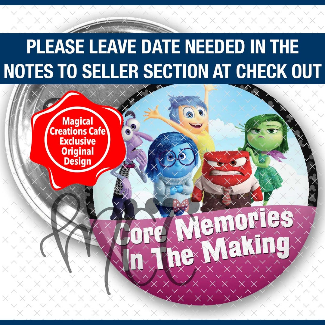 Core Memory Inside Out Inspired Park Button - Etsy