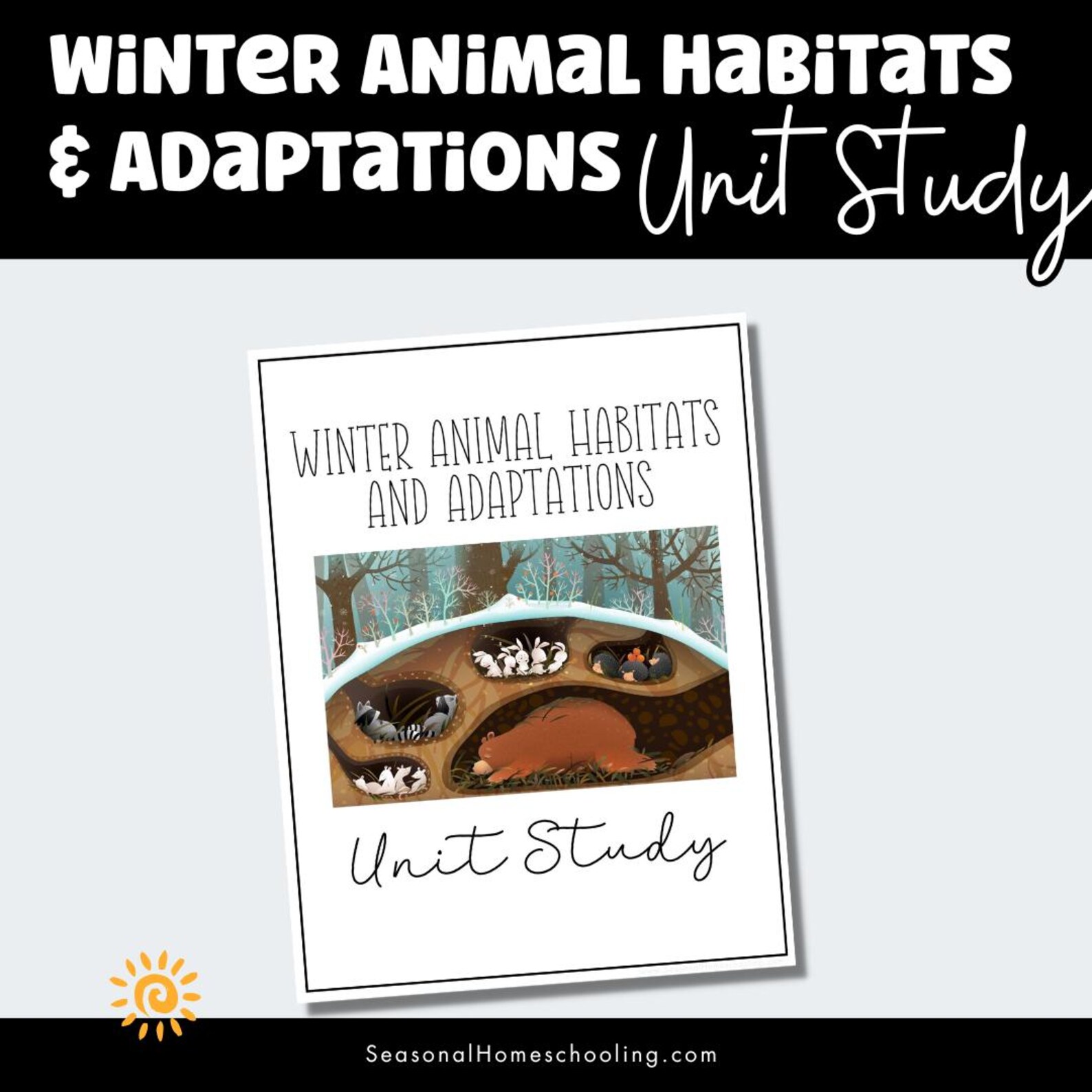 Winter Animal Habitats and Adaptations Unit Arctic, Taiga & Antarctic ...