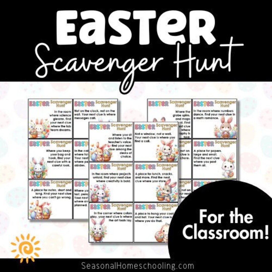 Easter Scavenger Hunt for the Classroom - Etsy