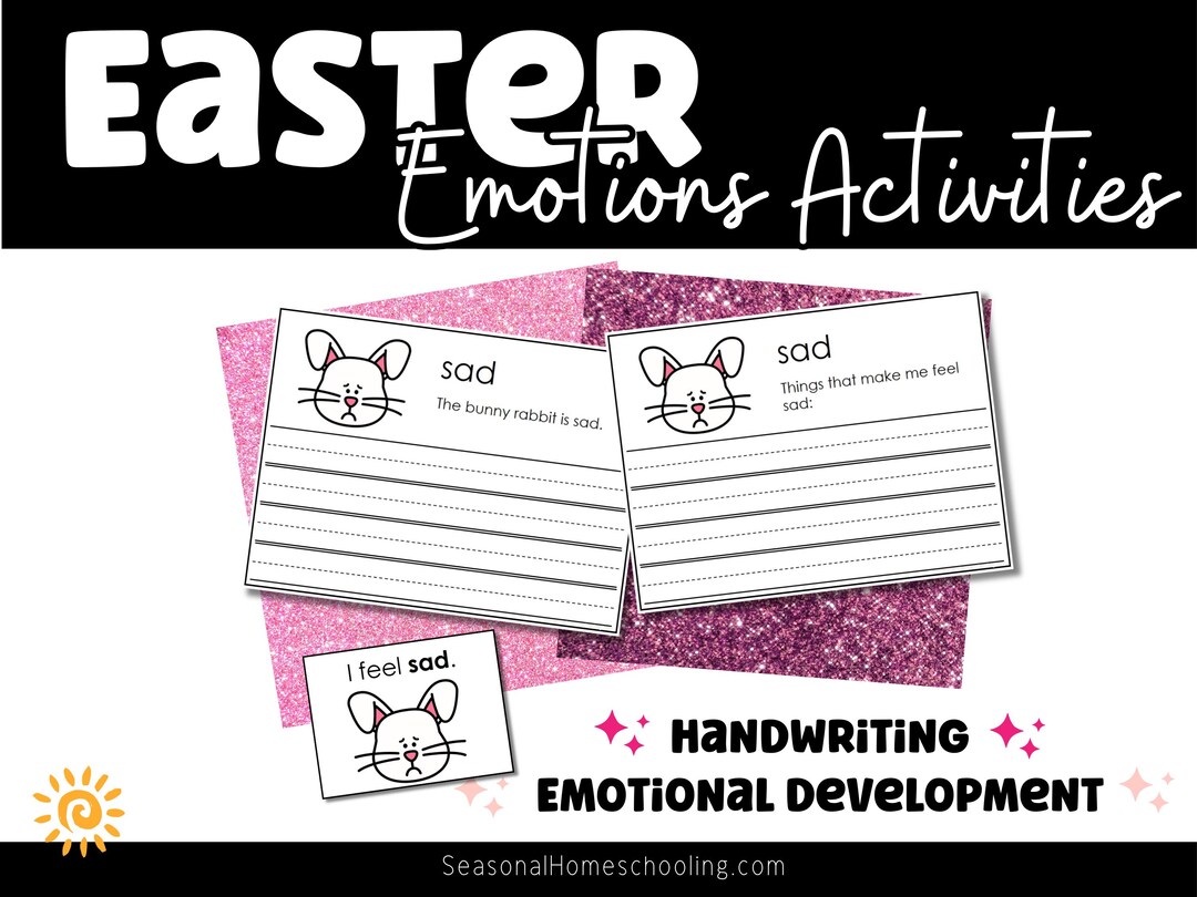 Easter Bunny Emotions Printable | Social Emotional Learning SEL ...
