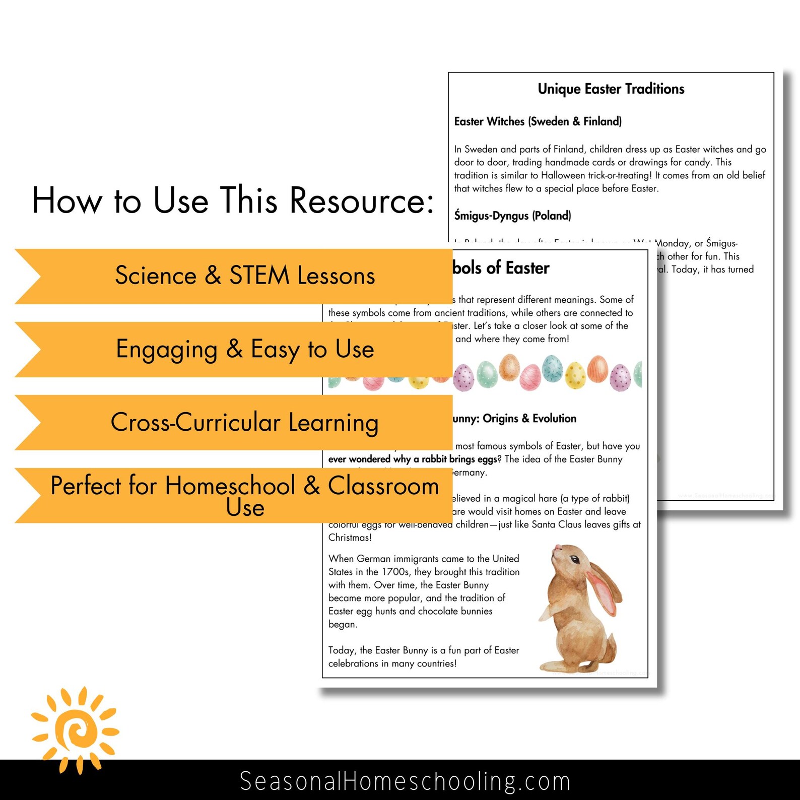 Easter Unit Study for Kids | Printable Homeschool & Classroom ...
