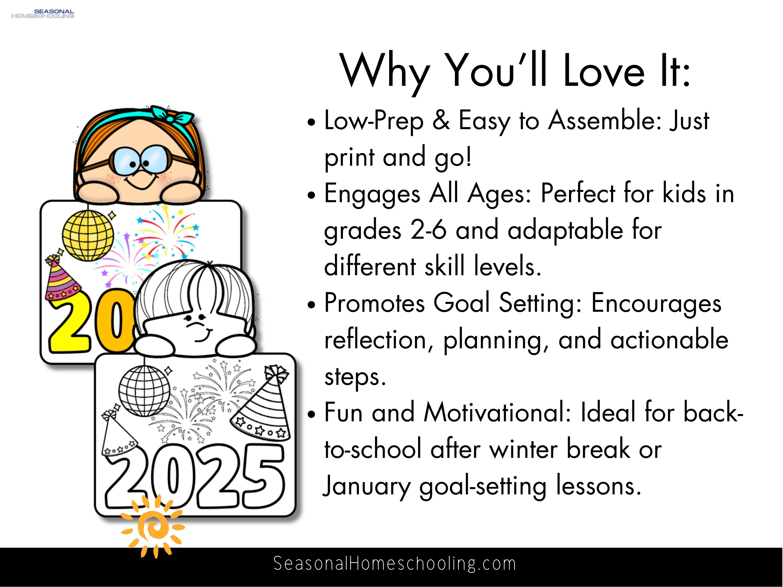 New Year Goals Flip Book | 2025 Classroom Activity | Goal Setting for ...
