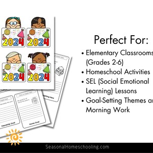 New Year Goals Flip Book | 2025 Classroom Activity | Goal Setting for ...