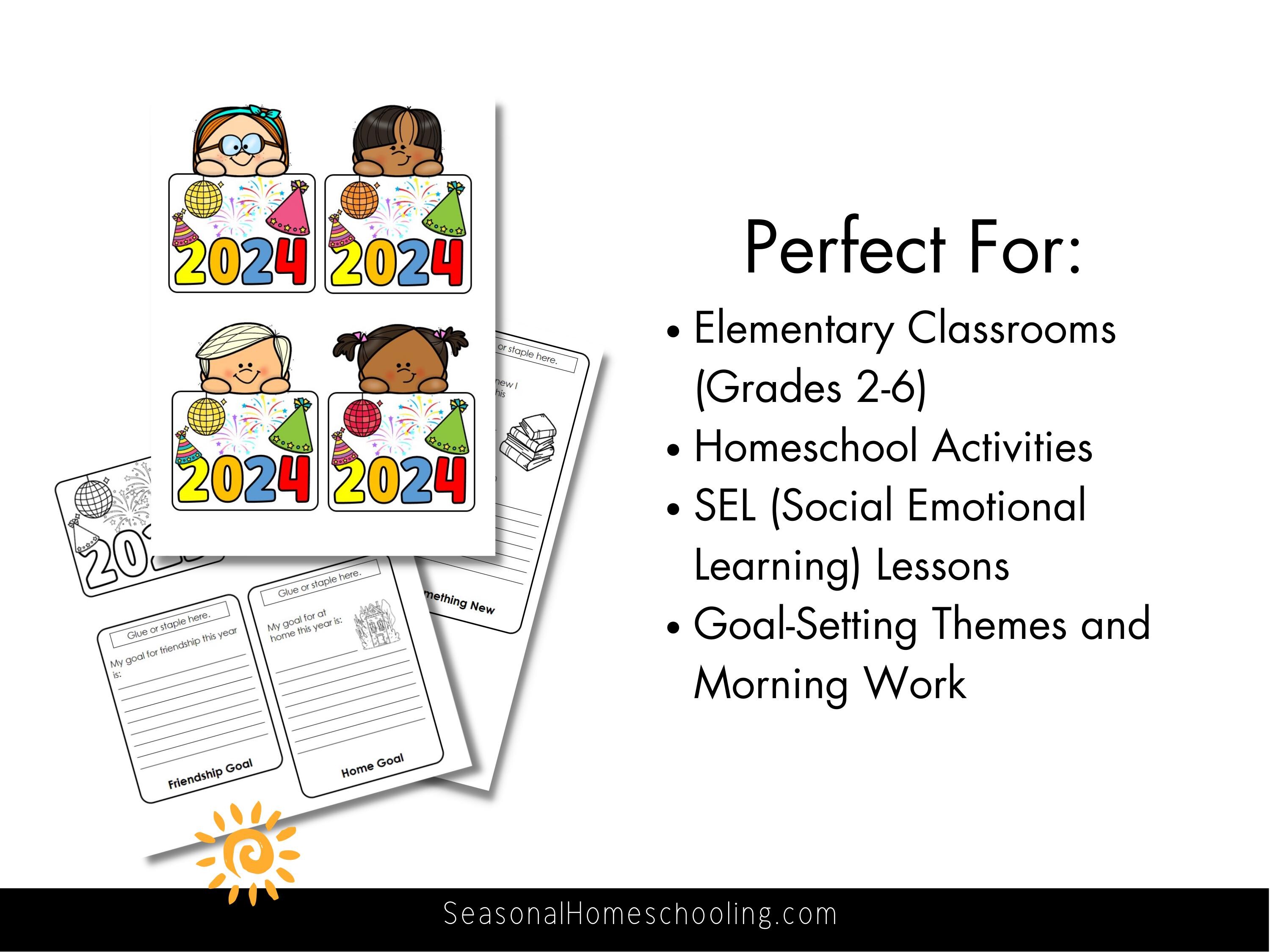 New Year Goals Flip Book | 2025 Classroom Activity | Goal Setting for ...