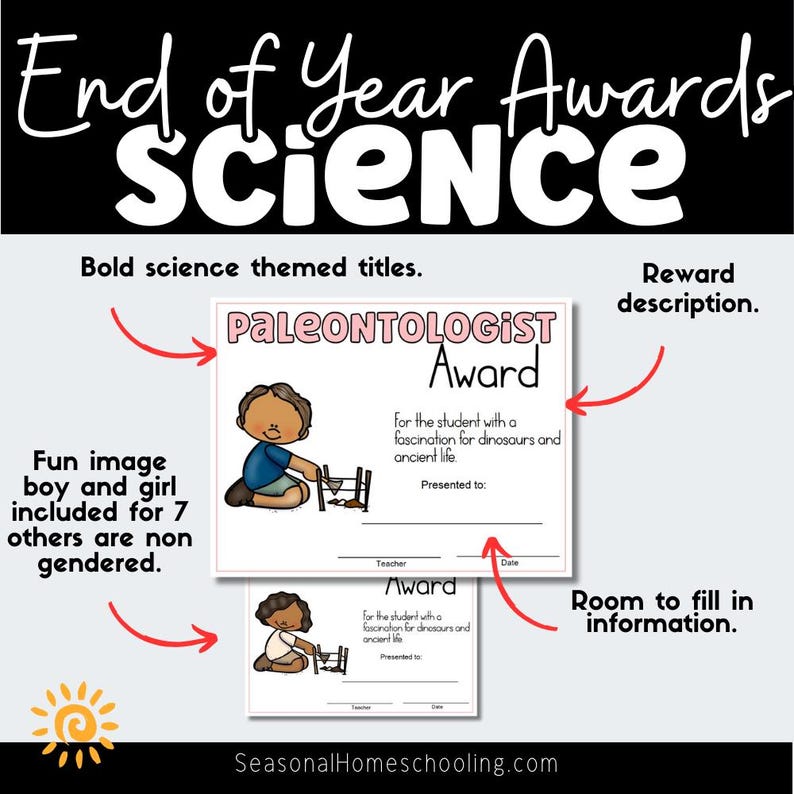 Science Awards: 67 Printable STEM Certificates (PDF) - Etsy