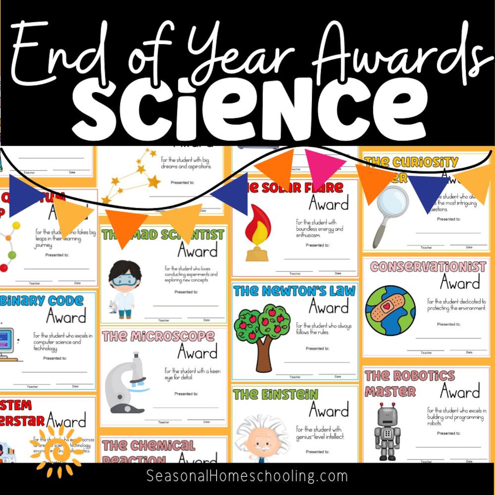 Science Awards: 67 Printable STEM Certificates (PDF) - Etsy