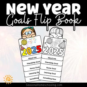 New Year Goals Flip Book | 2025 Classroom Activity | Goal Setting for ...