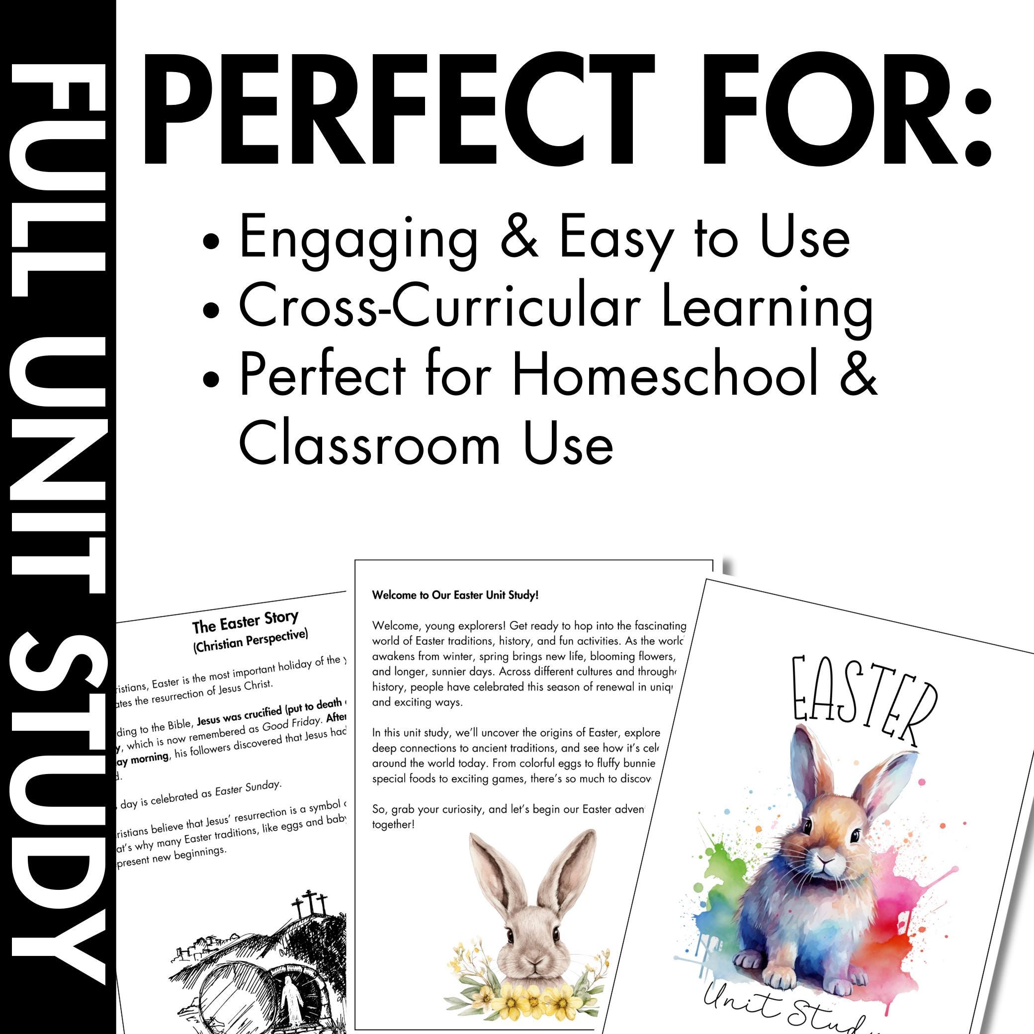 Easter Unit Study for Kids | Printable Homeschool & Classroom ...