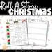 Christmas Roll-a-story Writing Activity | Story Elements Graphic ...