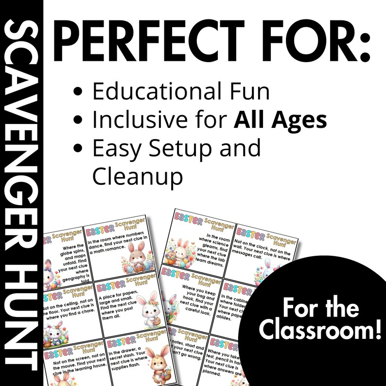 Easter Scavenger Hunt for the Classroom - Etsy