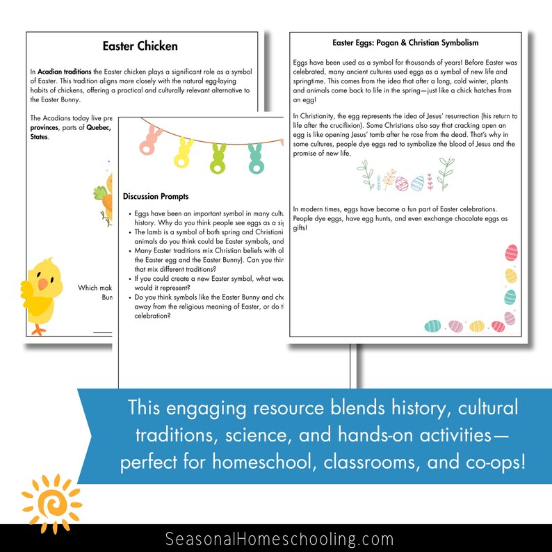 Easter Unit Study for Kids | Printable Homeschool & Classroom ...