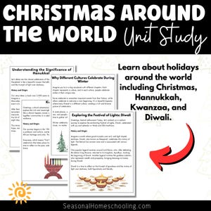 Christmas Around the World Unit Study | Multicultural Holiday Lessons ...