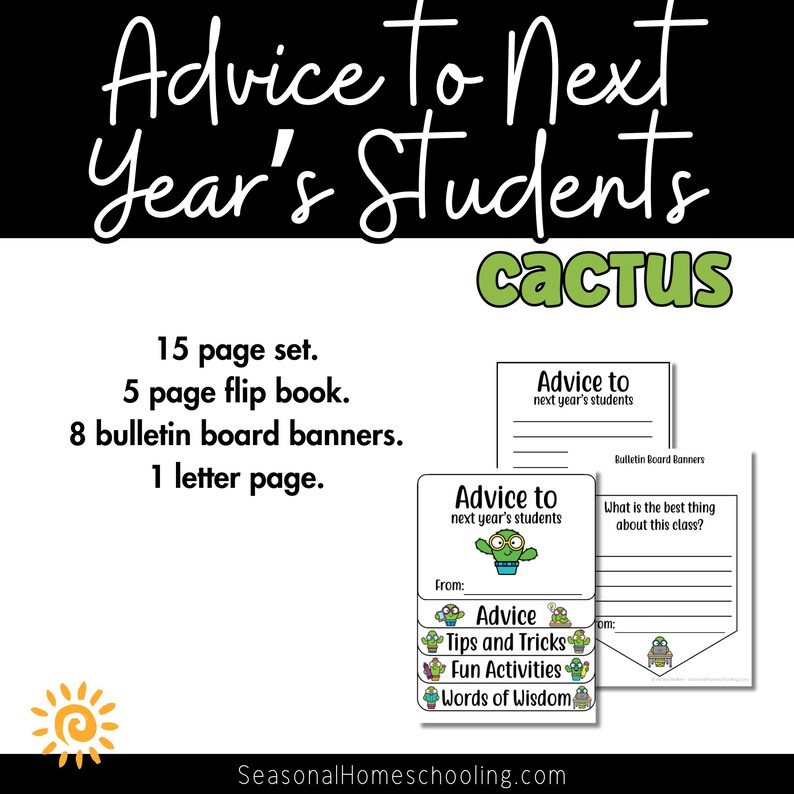 End of Year Writing Activity for Students | Cactus Classroom Decor ...