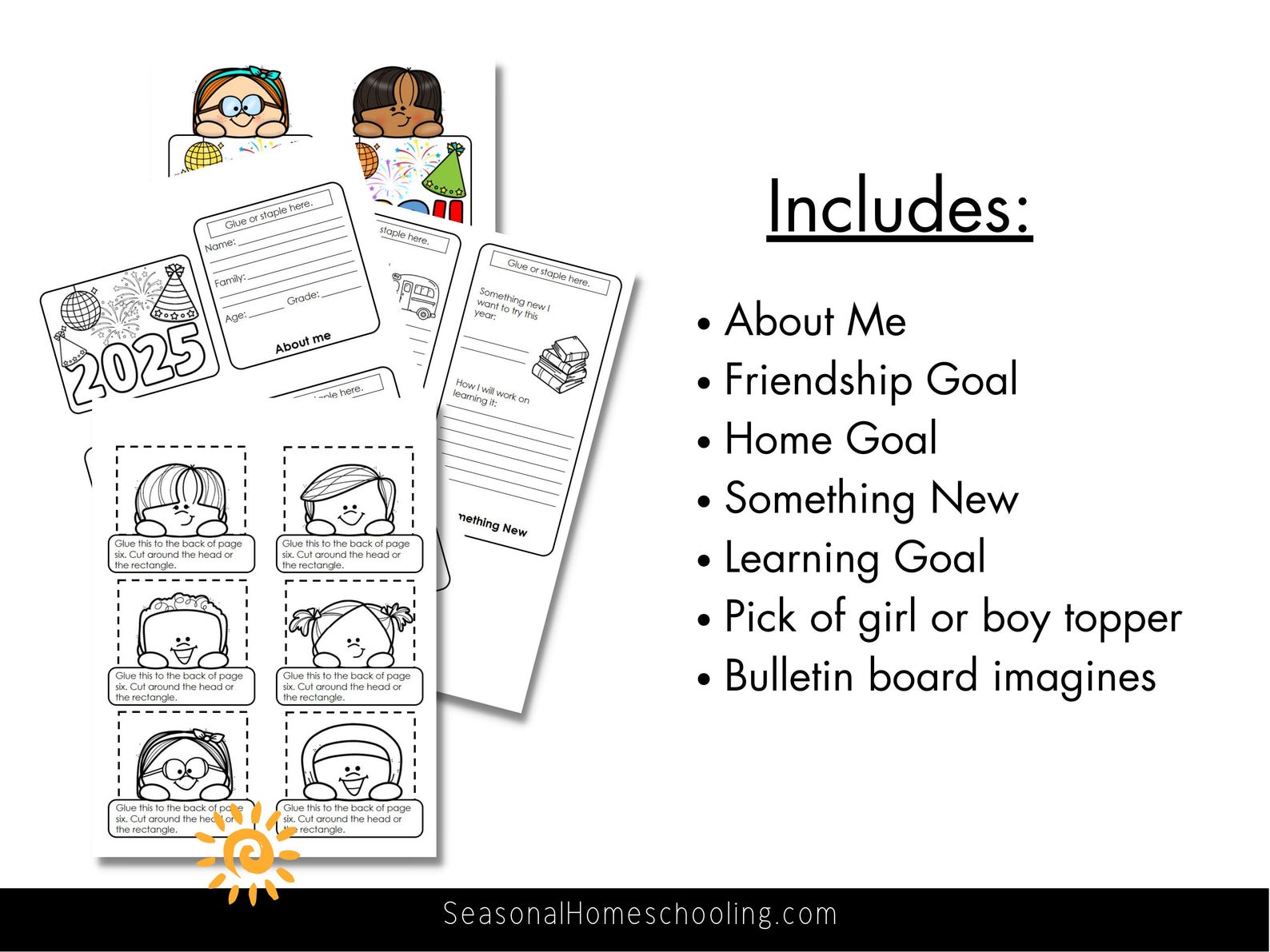 New Year Goals Flip Book | 2025 Classroom Activity | Goal Setting for ...