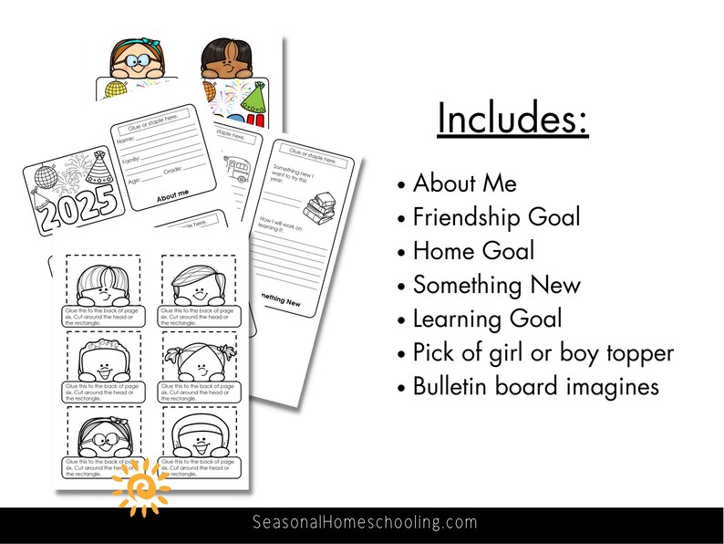 New Year Goals Flip Book | 2025 Classroom Activity | Goal Setting for ...