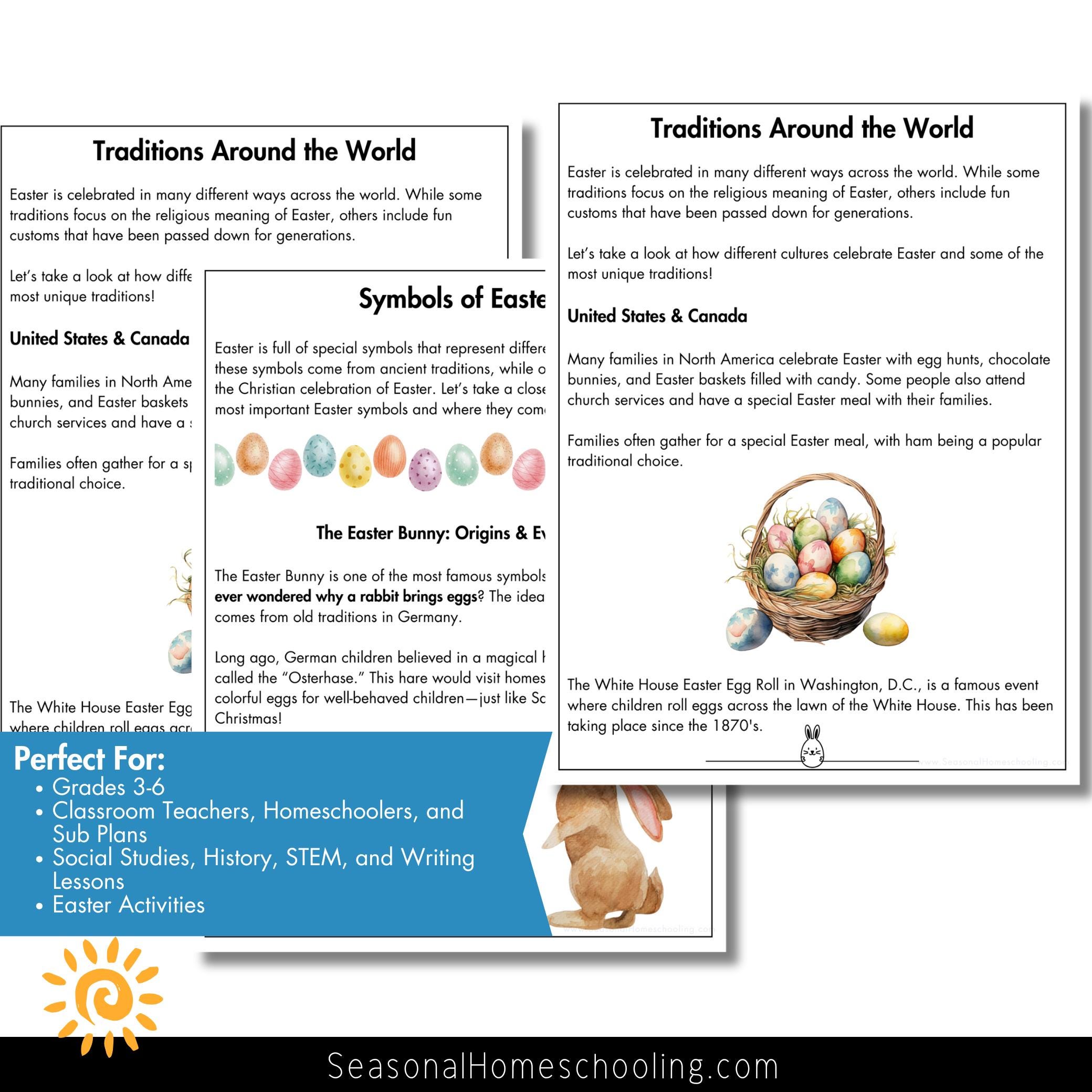 Easter Unit Study for Kids | Printable Homeschool & Classroom ...