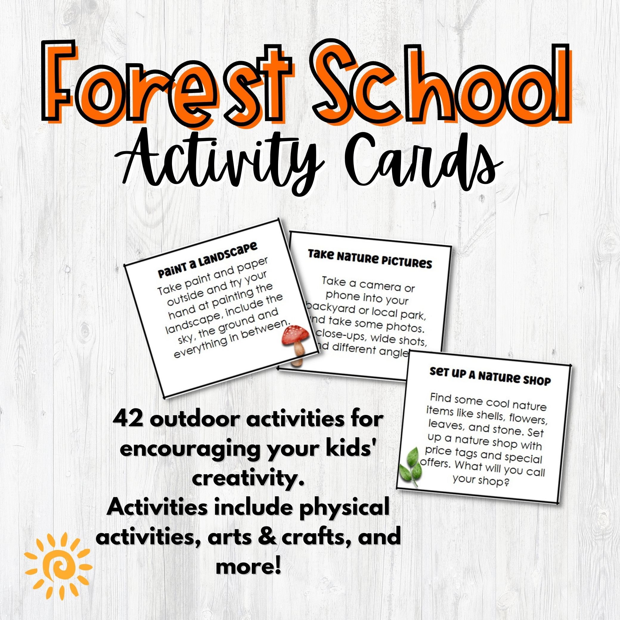 Forest School Activity Cards - Etsy