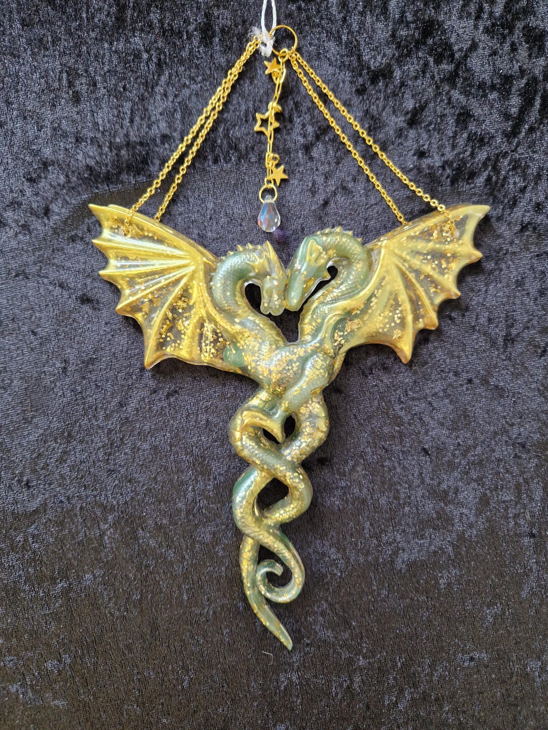 Dragon Hanger With Green Aventurine - Etsy