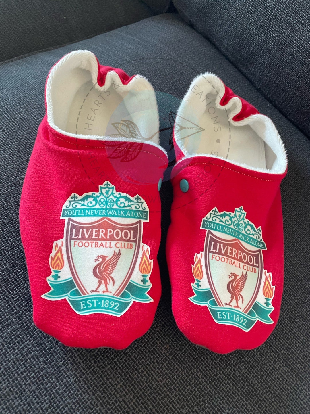 Liverpool Soccer Club Inspired Slippers - Etsy