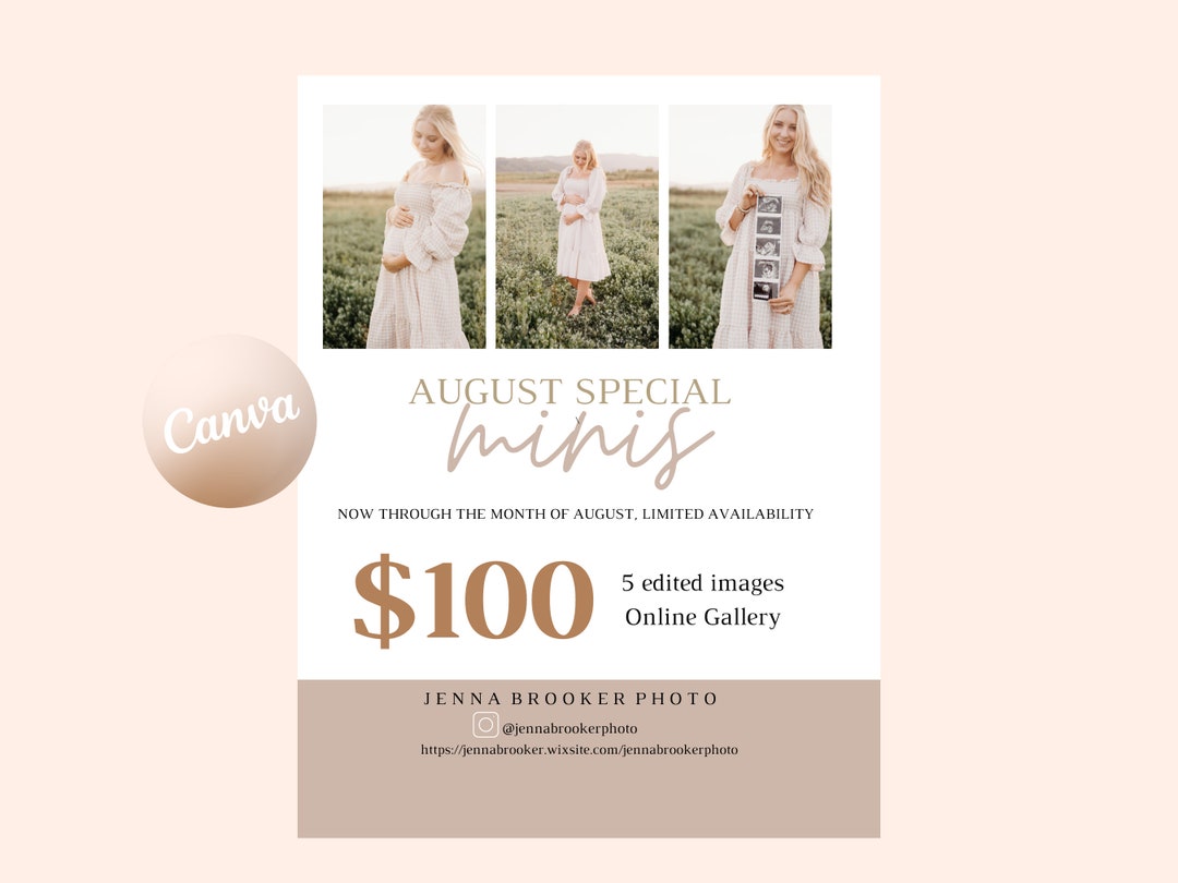 Photography Mini Session Template, Family Mini Session Template, Summer ...