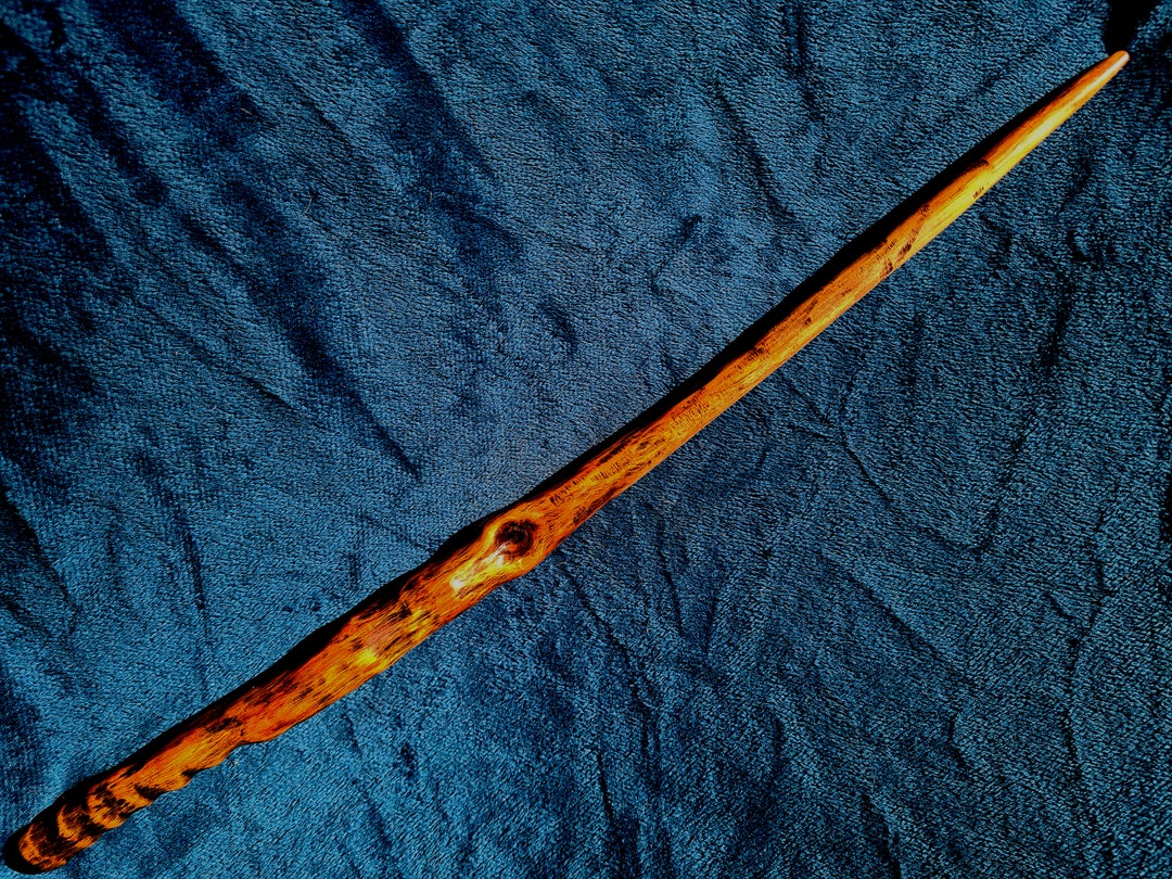 Wooden Magic Wand 56 Hand Carved Holly Wand. 15 Long - Etsy