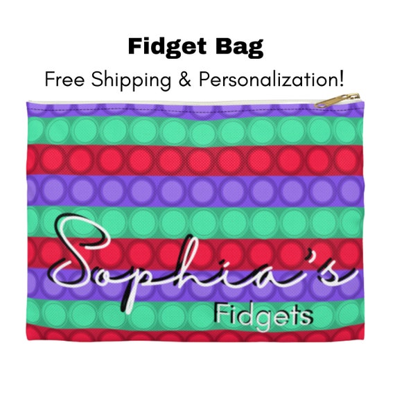 Kids Fidget Toys Bag Personalized Fidget Bag Kids Accessory | Etsy