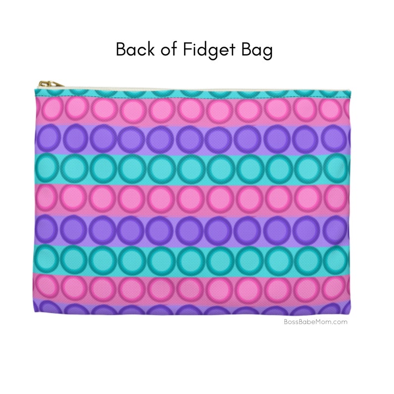 Kids Fidget Toys Bag, Personalized Fidget Bag, Kids Accessory Pouch - Etsy