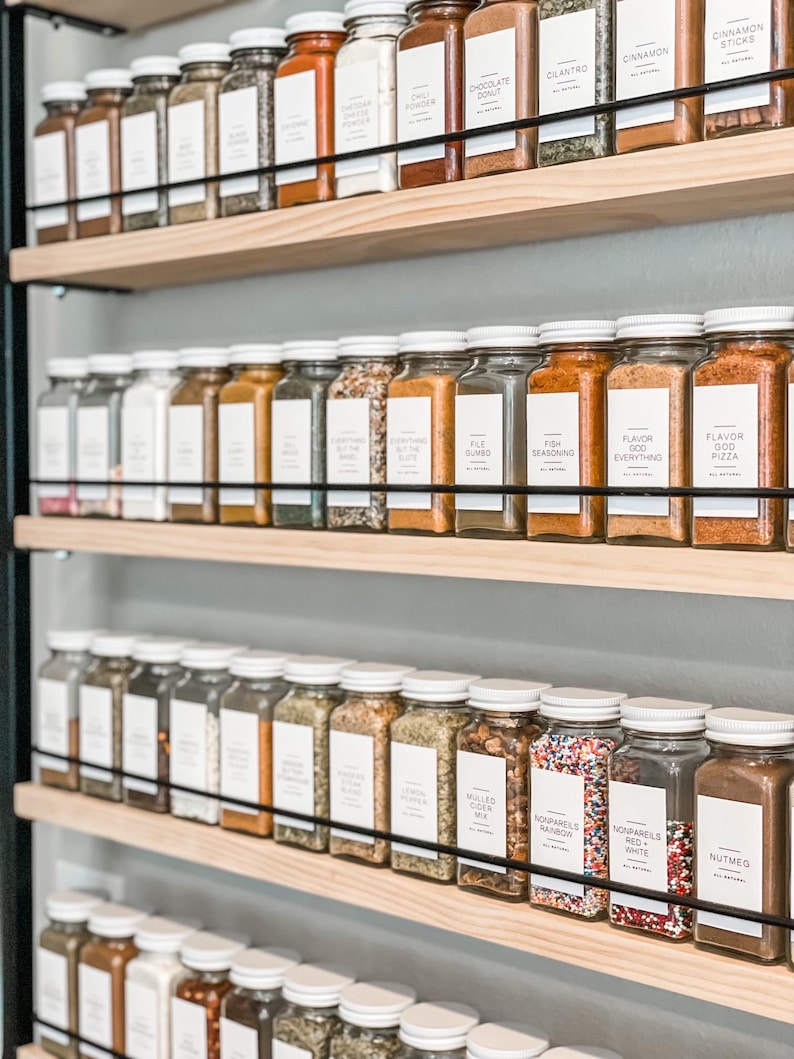 Custom Hanging Spice Rack: Pantry Door Organizer - Etsy